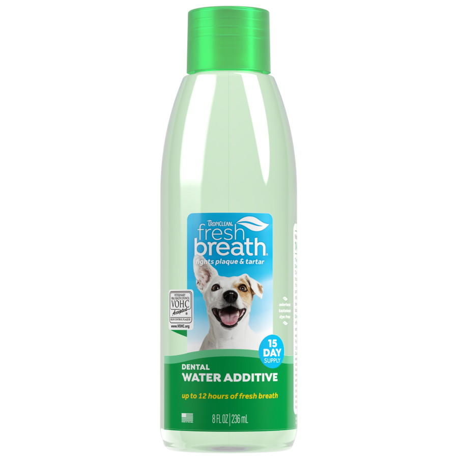 Fresh Breath by TropiClean Oral Care Water Additive for Dogs – Tropiclean